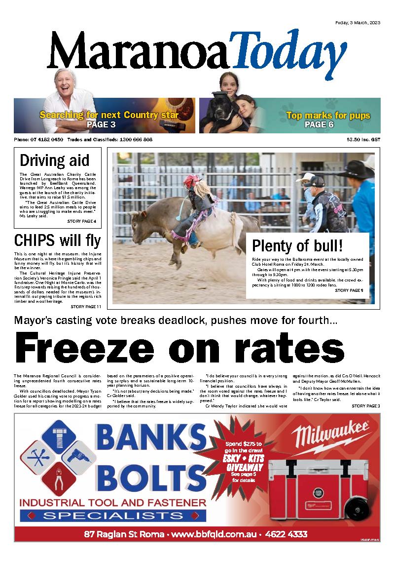 Maranoa Today - 3rd March 2023 | Maranoa Today