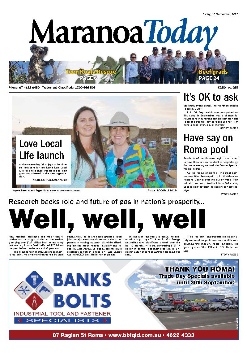 Maranoa Today - 15th September 2023 | Maranoa Today