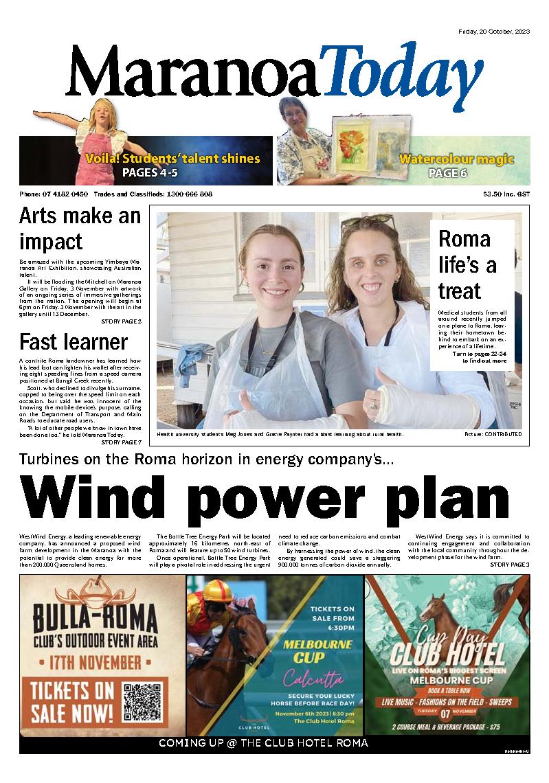 Maranoa Today - 20th October 2023 | Maranoa Today