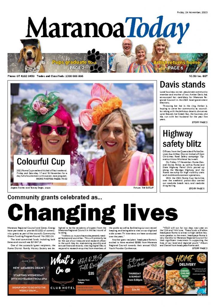 Maranoa Today - 24th November 2023 | Maranoa Today
