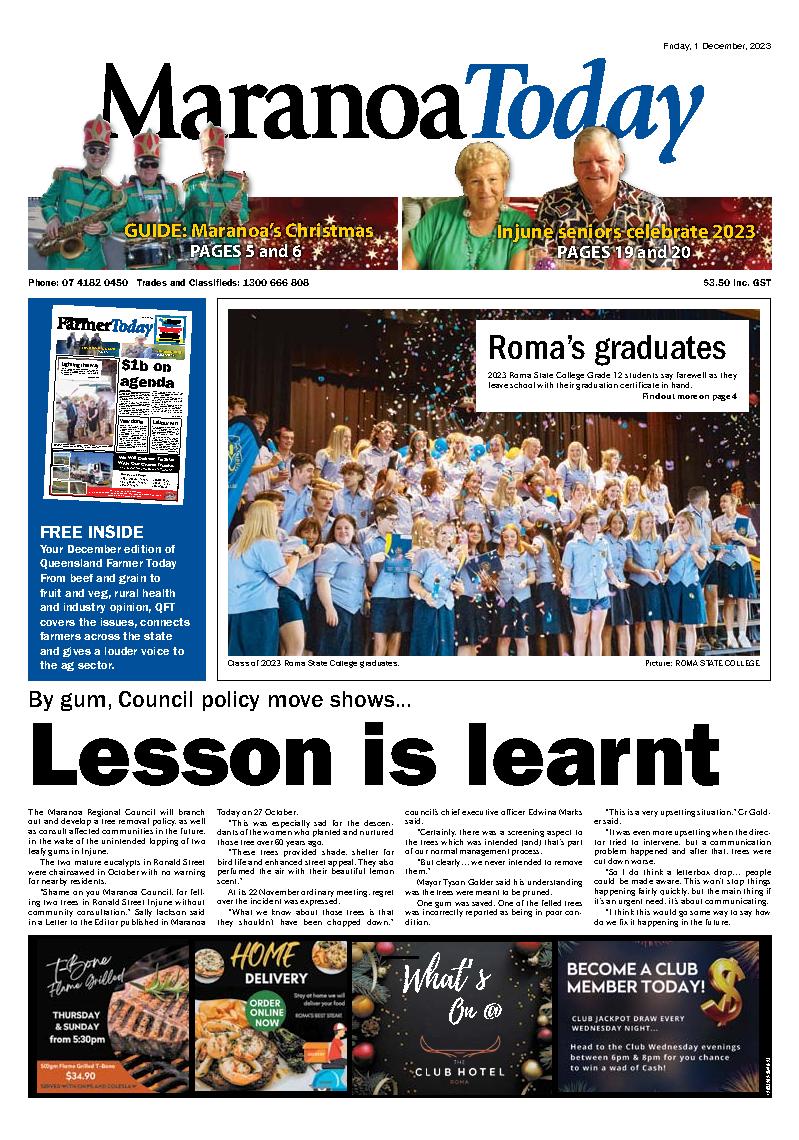 Maranoa Today - 1st December 2023 | Maranoa Today