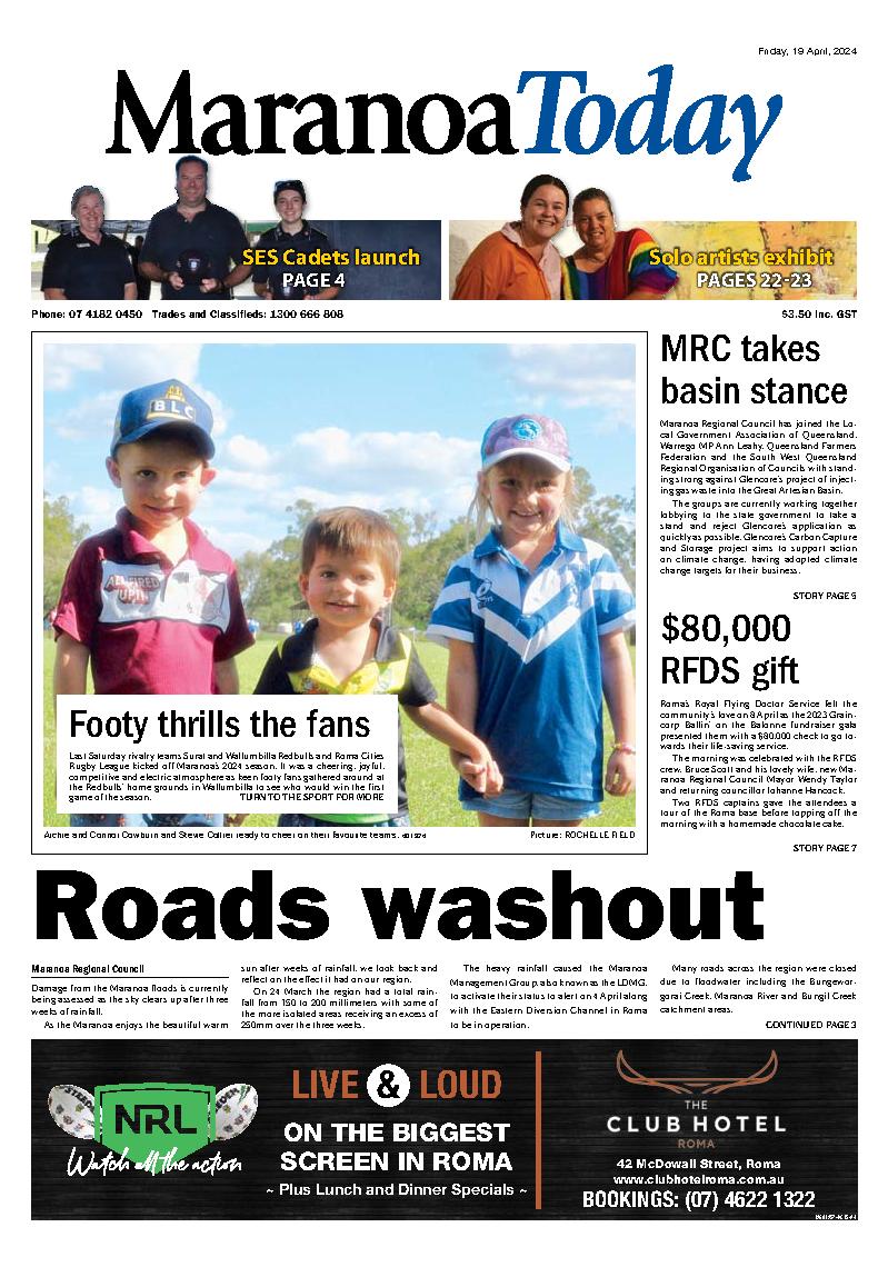 Maranoa Today - 19th April 2024 | Maranoa Today