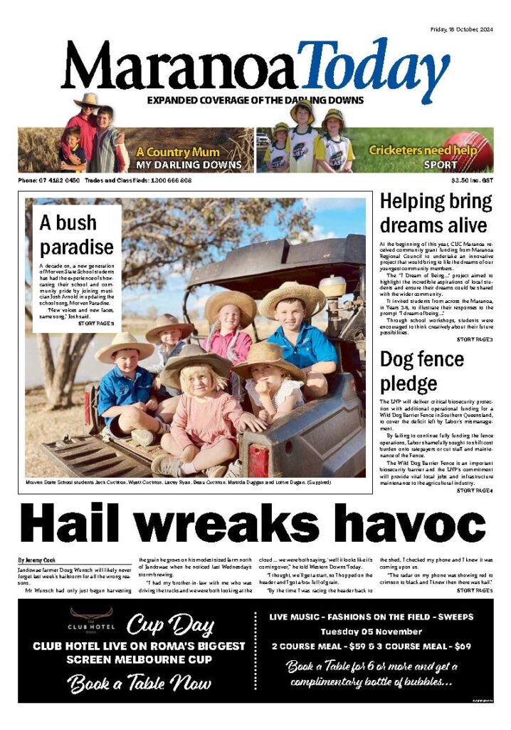 Maranoa Today - 18th October 2024 | Maranoa Today